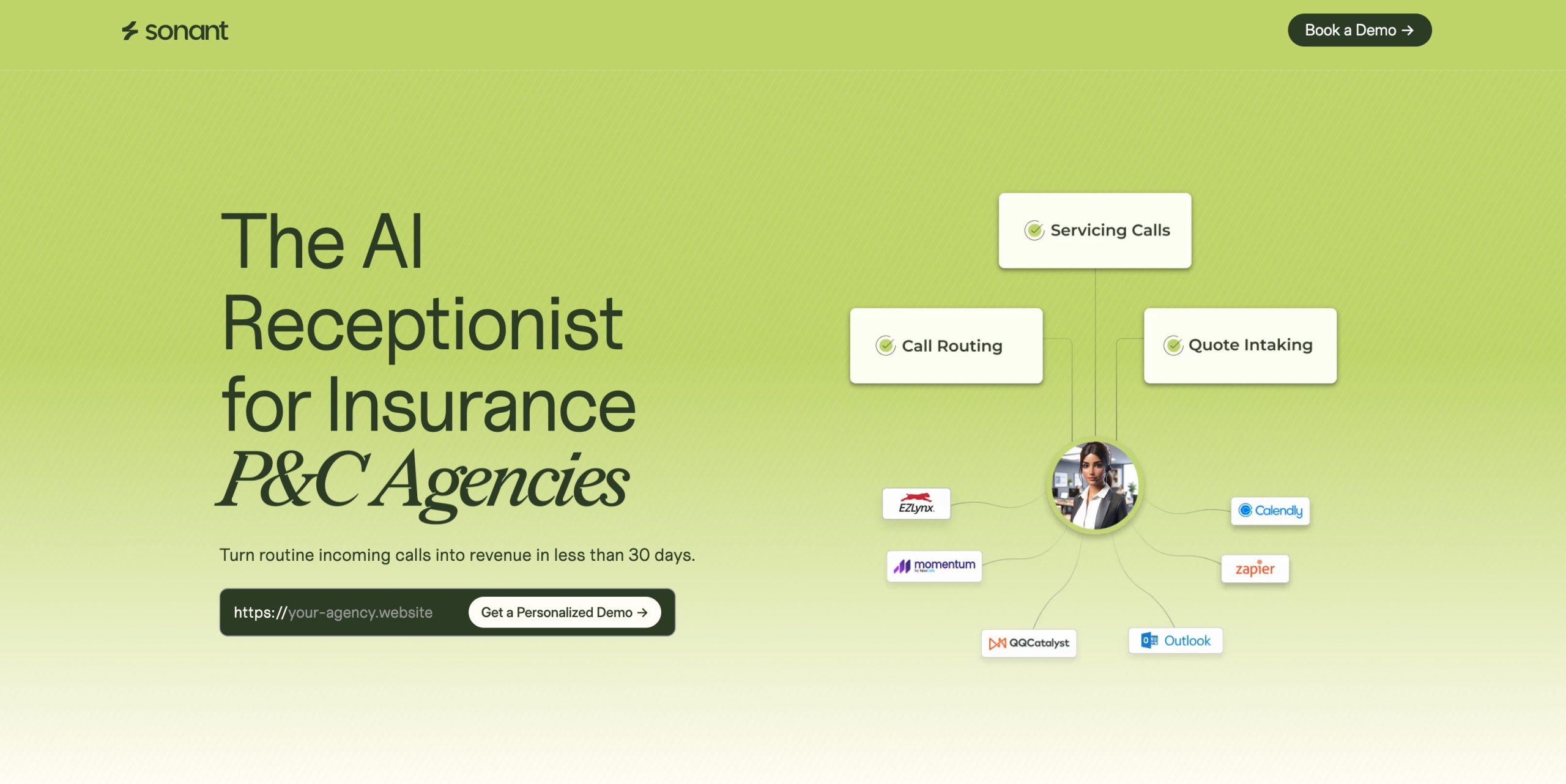 Momentum AMP integrates with Sonant AI to automate insurance calls