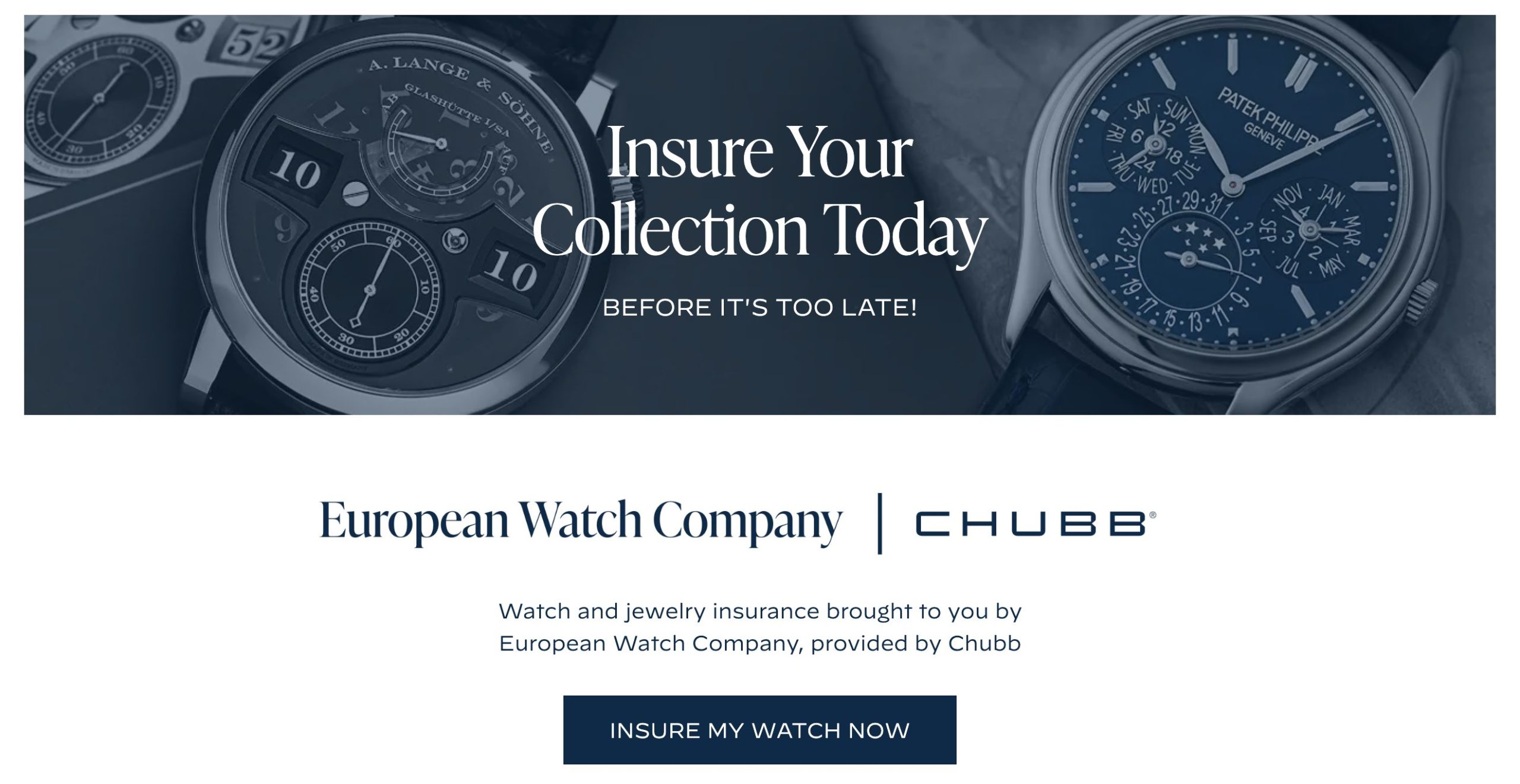 European Watch Company partners with Chubb